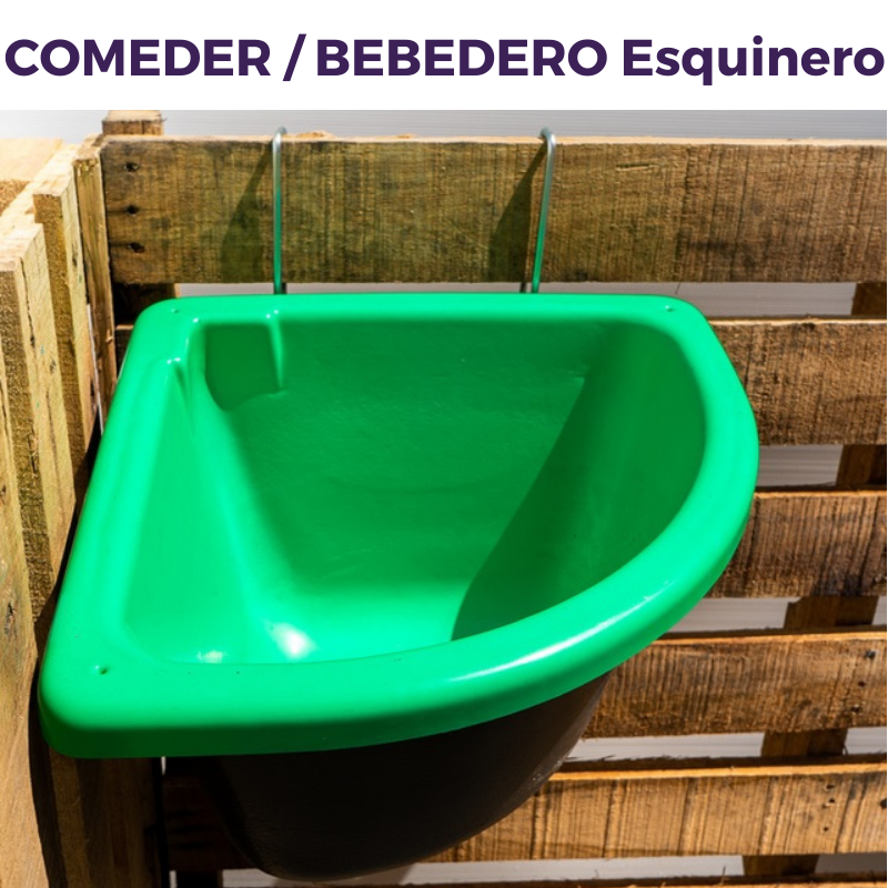 BEBEDERO / COMEDERO PVC ESQUINERO